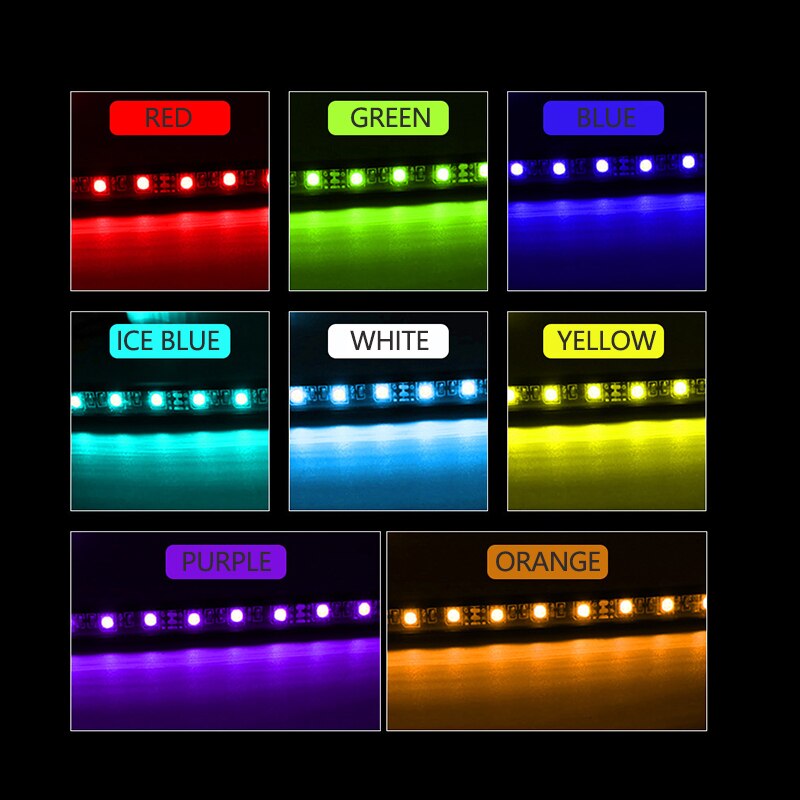 Doxmall LED Multi-Color Car Interior Lights Under Dash Lighting ...