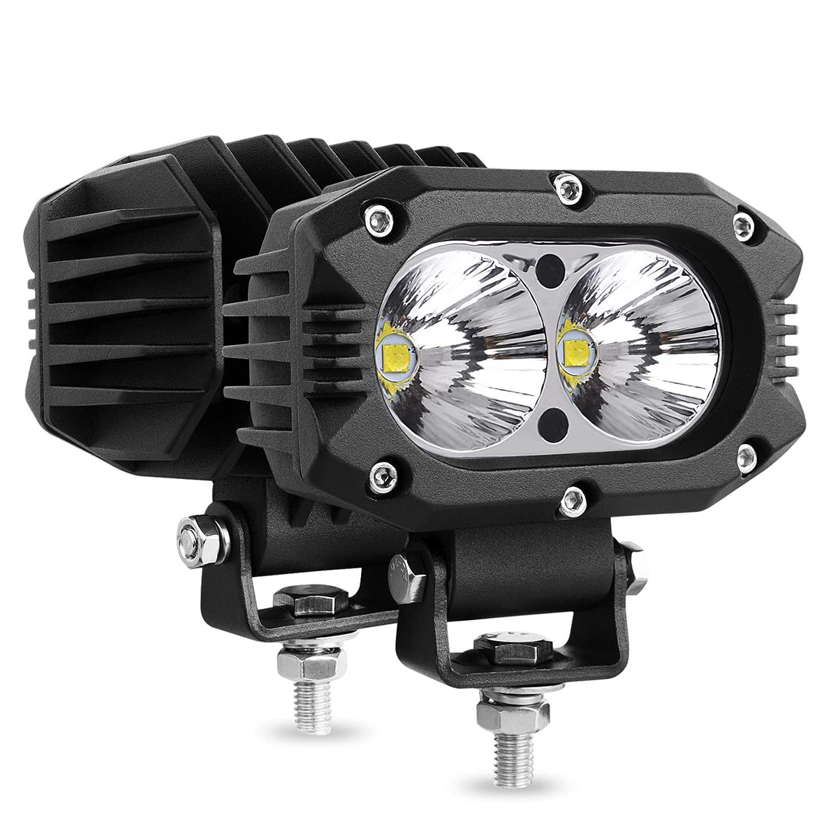 Doxmall LED pods Light 4 Inch 80W Spot Light Bars Single Row 8000LM Off ...