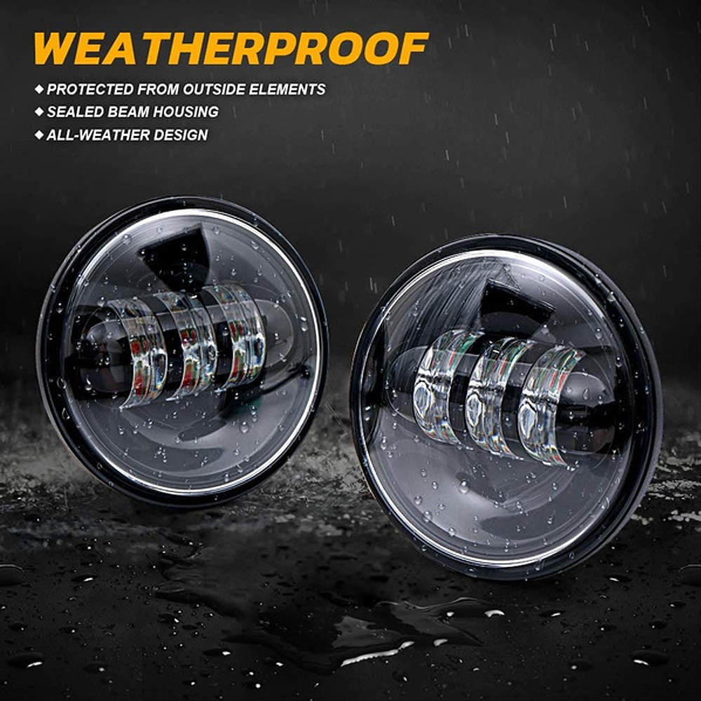 DOXMALL 7 inch LED Headlight + 4 1/2 inch Fog Passing Lights DOT ...