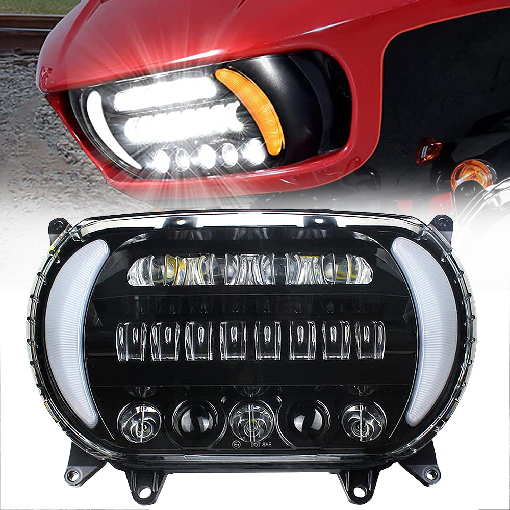 Doxmall 2015-2020 Road Glide Headlight With DRL Turn Signals ...