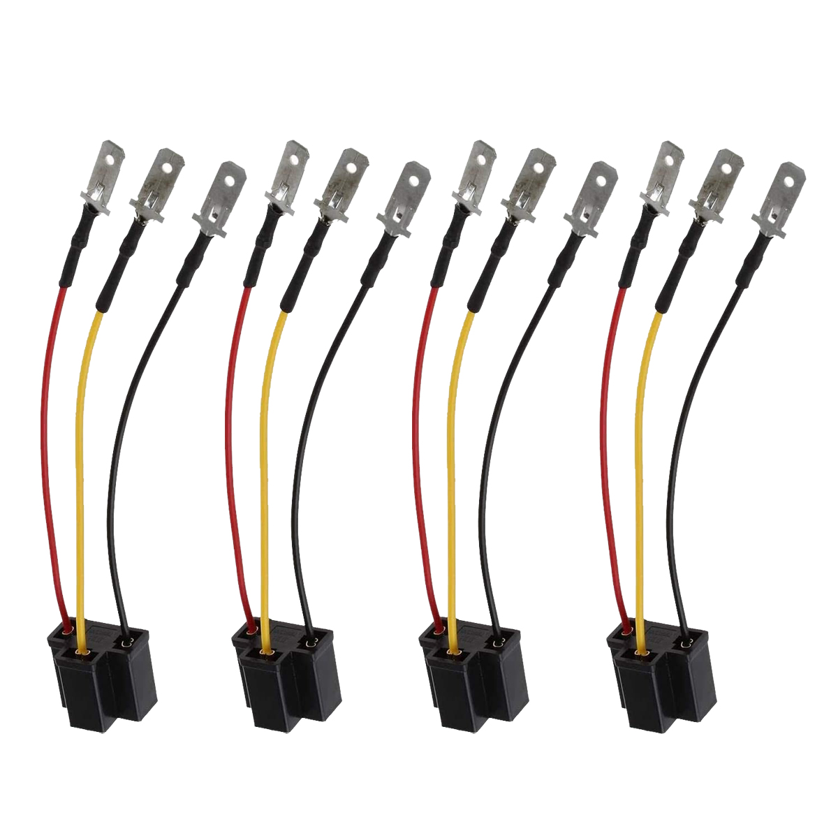 Doxmall H4 9003 Wiring Harness Headlights Wire Sockets H4 to 3Pin ...