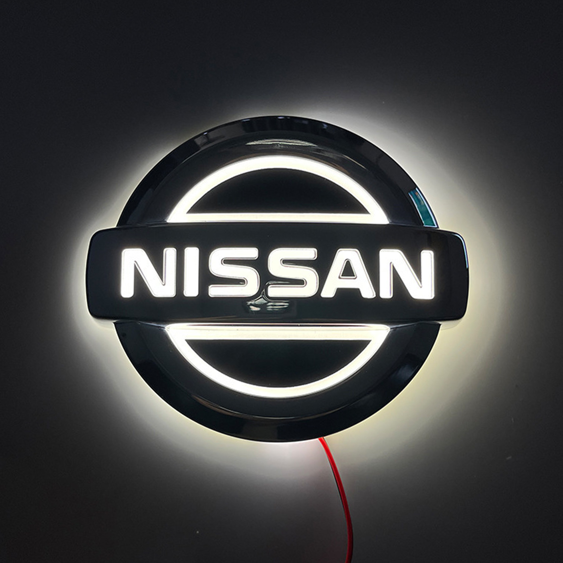 5D LED Nissan Logo Emblem Light Nissan Rear Badge Light Up with White ...